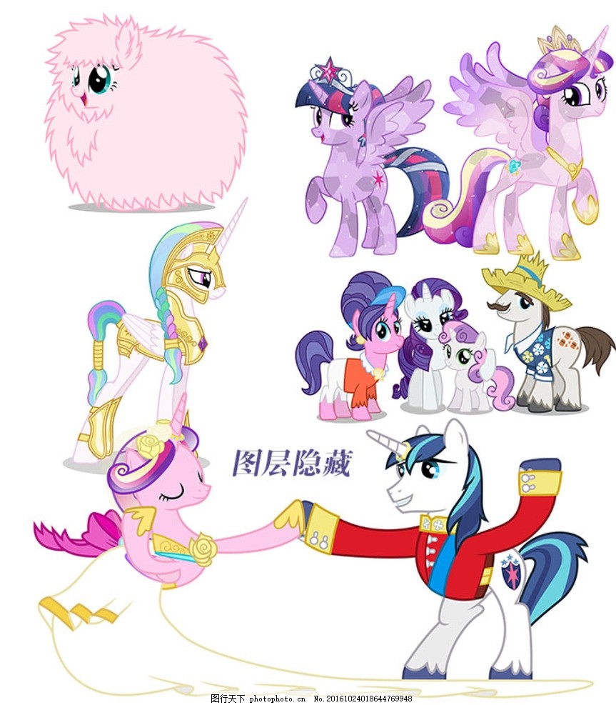 彩虹小马图片_动漫卡通_插画绘画-图行天下素材网