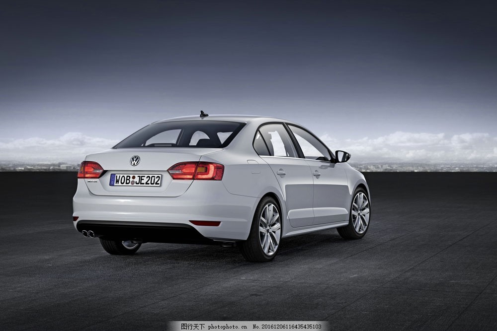白色大众轿车图片_科学研究_金融科技-图行天下素材网