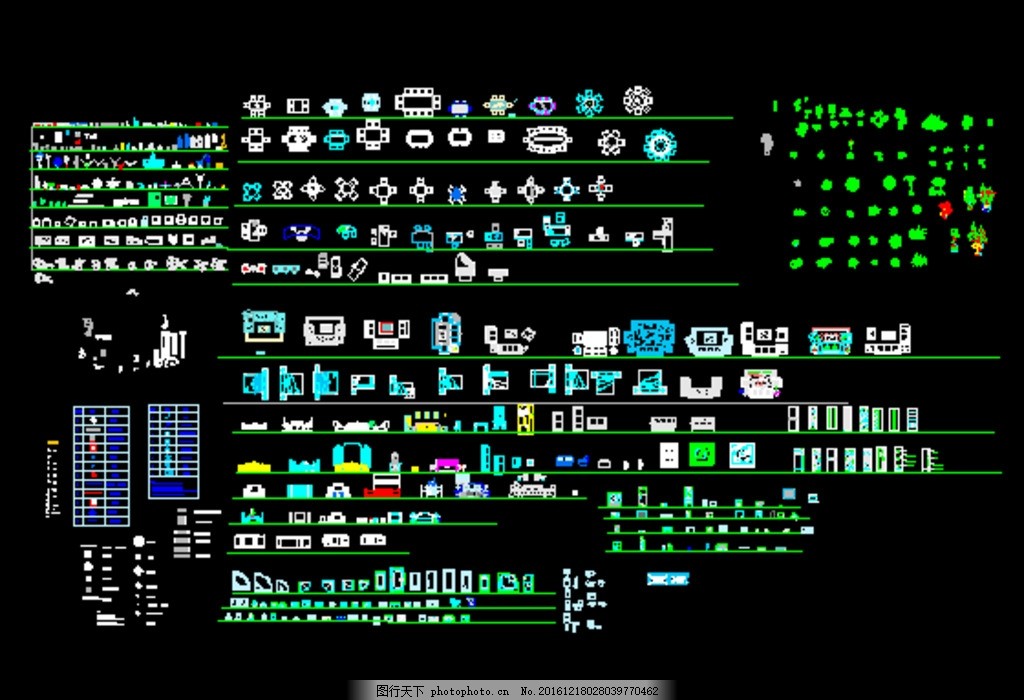 autocad各种常用图标图片_环境设计_建筑空间-图行天下素材网